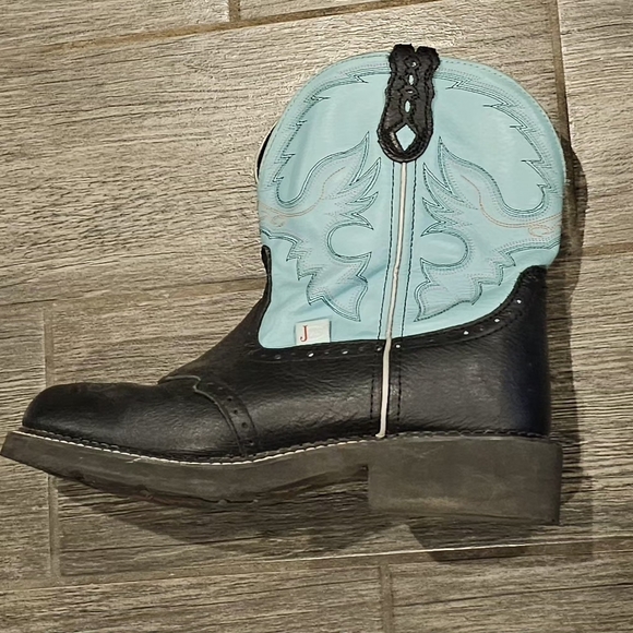 Justin Boots | Shoes | Justin Gypsy Black And Blue Western Boots | Poshmark